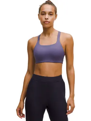 Lululemon Ultralu Square-neck Workout Bra Nightfall