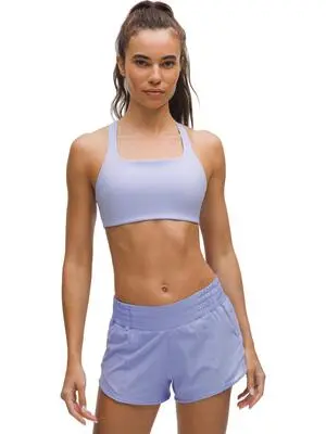 Lululemon Ultralu Square-neck Workout Bra Serene Blue