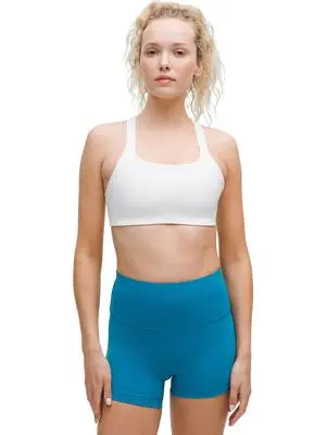 Lululemon Ultralu Square-neck Workout Bra White