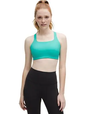 Lululemon Ultralu Square-neck Workout Bra Tropics Tone