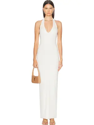 Eterne Halter Maxi Dress - Cream