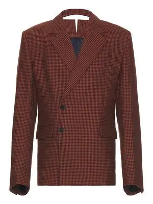 BOTTER Front Collar Reverse Jacket - Red Check