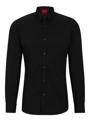 Hugo Slim-fit Poplin Shirt - Black