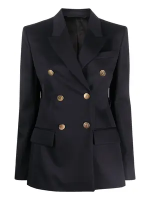 Givenchy Double-breasted Peak-lapel Blazer - Blue