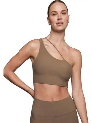 Carbon38 One Shoulder Convertible Bra Top In Melt - Caribou