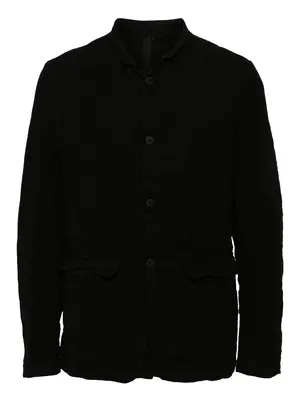 POÈME BOHÉMIEN Single-breasted Shirt Jacket - Black