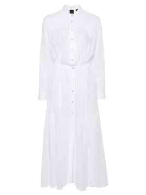 Pinko Dolce Vita Maxi Shirt Dress - White