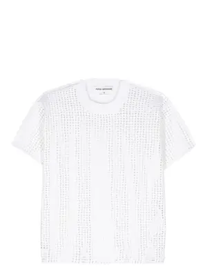 Junya Watanabe Panelled Open-knit Top - Neutrals