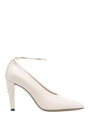 Fendi Filo 95mm Leather Pumps - Neutrals