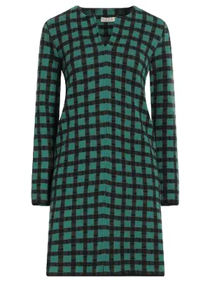 SIYU Mini Merino Wool Flared Dress - Green