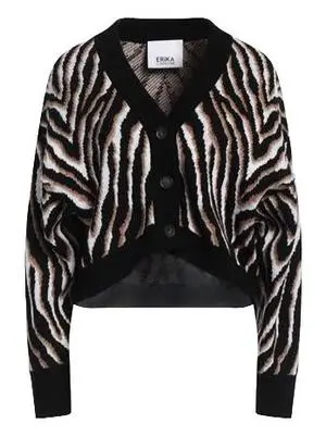 Erika Cavallini Zebra-print Cardigan - Black