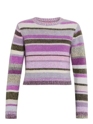 THE ELDER STATESMAN Striped Cashmere Sweater - Lavnwobo