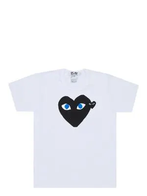 Play Comme Des Garcon Heart Graphic T-shirt - White