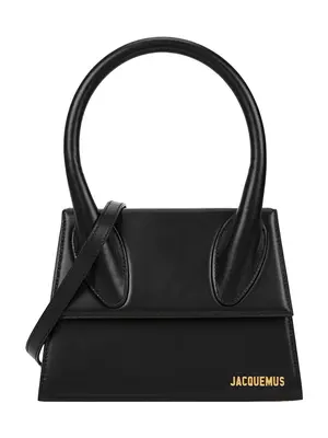 Jacquemus Le Grand Chiquito Leather Top Handle Bag - Black