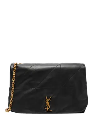 Saint Laurent Jamie Xl Leather Shoulder Bag - Black