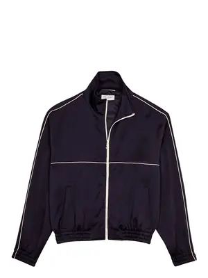 Saint Laurent Jersey Track Jacket - Dark Blue