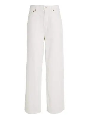 AGOLDE The Low-slung Baggy Jeans - White