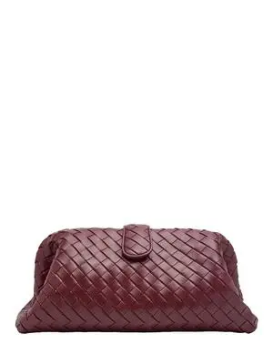 Bottega Veneta Maxi Lauren 1980 Leather Clutch - Barolo