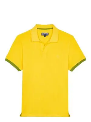Vilebrequin Cotton Polo Solid Polo Palan - Yellow