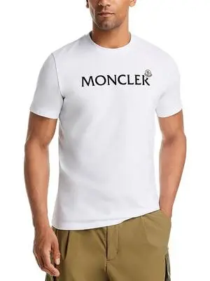 Moncler Short Sleeve Logo Tee - White
