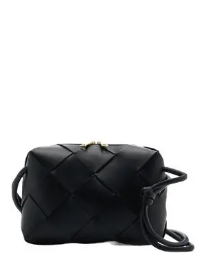 Bottega Veneta Cassette Small Intrecciato Camera Bag - Black