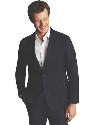 CHARLES TYRWHITT Charles Tyrwhitt Proper Blazer Slim Fit Jacket Navy