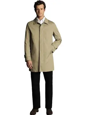 CHARLES TYRWHITT Classic Cotton Raincoat - Limestone