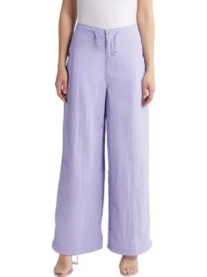NIKKI LUND Marianna Wide Leg Trousers - Purple