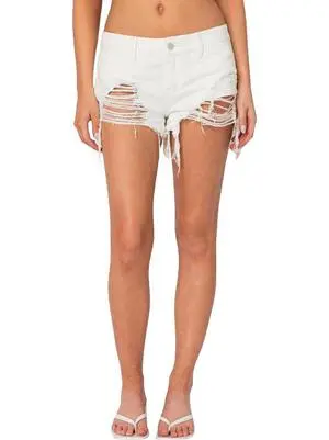 EDIKTED EDIKTED Matilda Distressed Denim Shorts