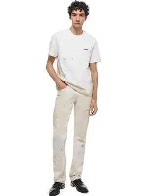 Helmut Lang Painted Relaxed Fit Tee - White