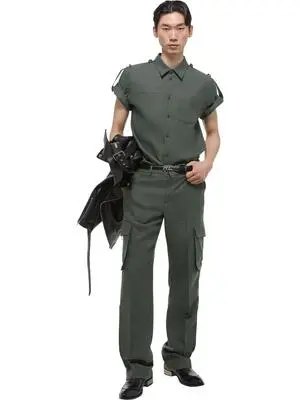 HELMUT LANG Helmut Lang Linen Epaulet Shirt