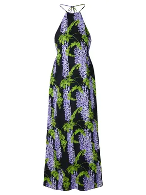 Bernadette Frannie Floral-print Chiffon Maxi Dress - Black