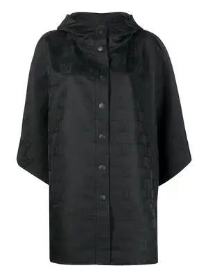 Max Mara Single-breasted Cape Coat - Black