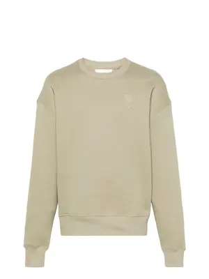 Ami De Coeur Embossed Sweatshirt - Green