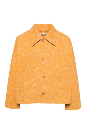 BODE Pooch Cotton Shirt Jacket - Yellow