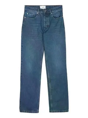 Ami Mid-rise Straight-leg Jeans - Blue