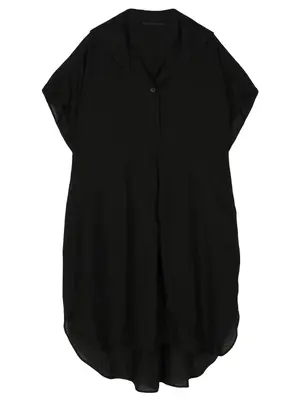 FORME D'EXPRESSION Linen Mini Shirt Dress - Black