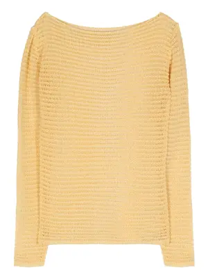 Paloma Wool Taxi Open-knit Jumper - Yellow