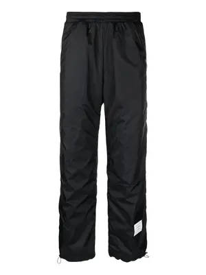 Thom Browne Logo-patch Sheer-ripstop Track Pants - Blue