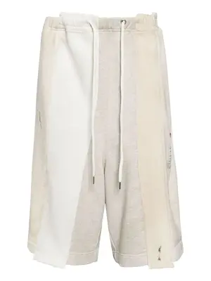 Mihara Yasuhiro Cotton Track Shorts - Neutrals