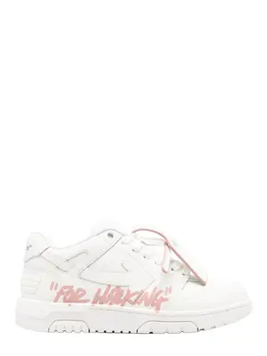 Off-White For Walking" Sneakers - White