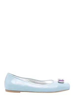 MADISON.MAISON Marion Jeweled Ballerinas - Blue