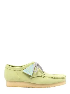 Clarks Wallabee Suede Boat Shoes - Green