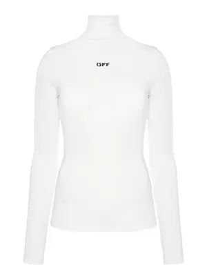 Off-White Logo-print Second-skin Top - White