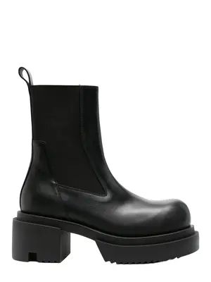 Rick Owens Beatle Bogun 60mm Leather Boots - Black