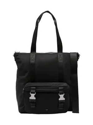 Ami Logo-plaque Tote Bag - Black
