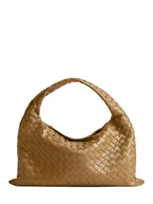 BOTTEGA  VENETA Bottega Veneta Hop Small Shoulder Bag - Dark Praline