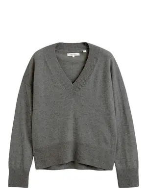 Chinti & Parker V-neck Knitted Jumper - Grey