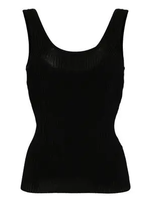Zimmermann Scoop-Neck Tank Top Black