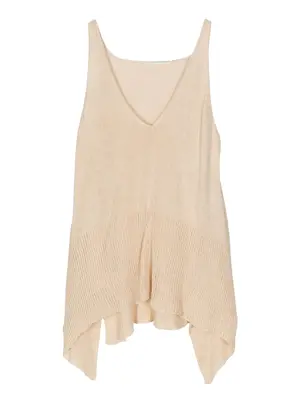 FORME D'EXPRESSION Forme D'expression Knitted Linen Blend Top